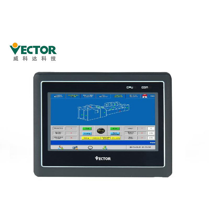 China EtherNet 7.4inch RS232/RS485/RS422 LCD HMI EN61000-6-4:2007 ROHS ...